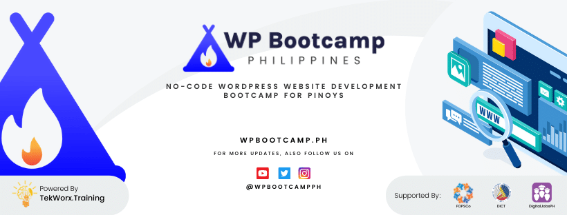 WP Bootcamp - NO-CODE WordPress Website Development for Pinoys!